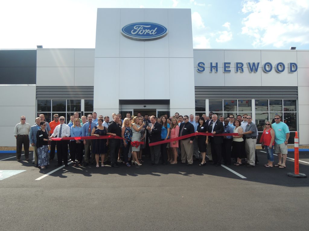Ribbon Cutting - Sherwood Ford - SBJ
