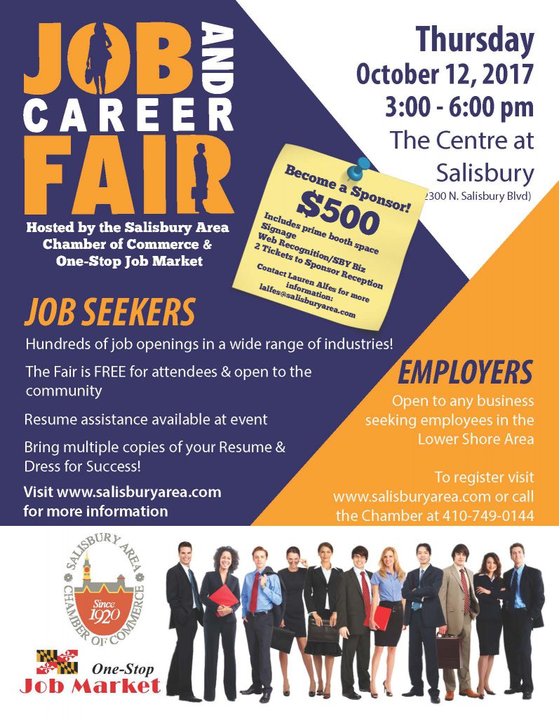 Salisbury Chamber Hosting Job & Career Fair October 12 - SBJ