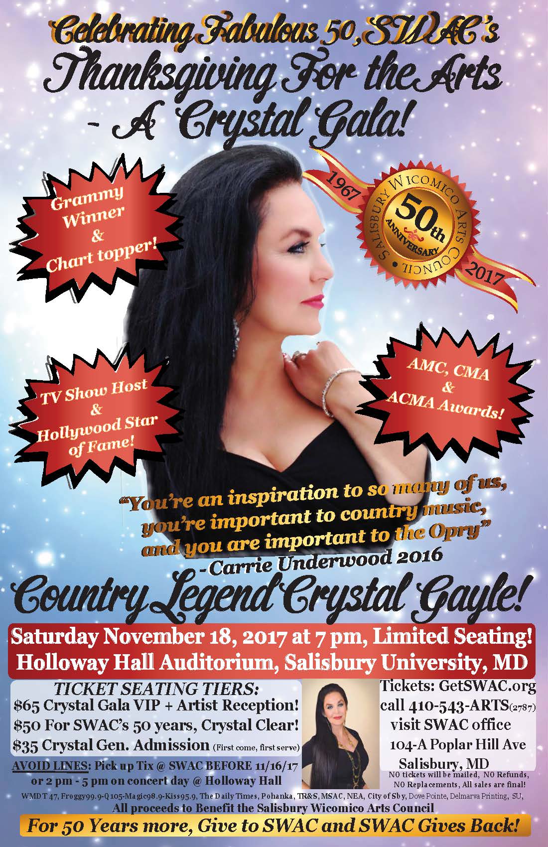 SWAC's THANKSGIVING FOR THE ARTS - A CRYSTAL GALA FEATURING CRYSTAL ...