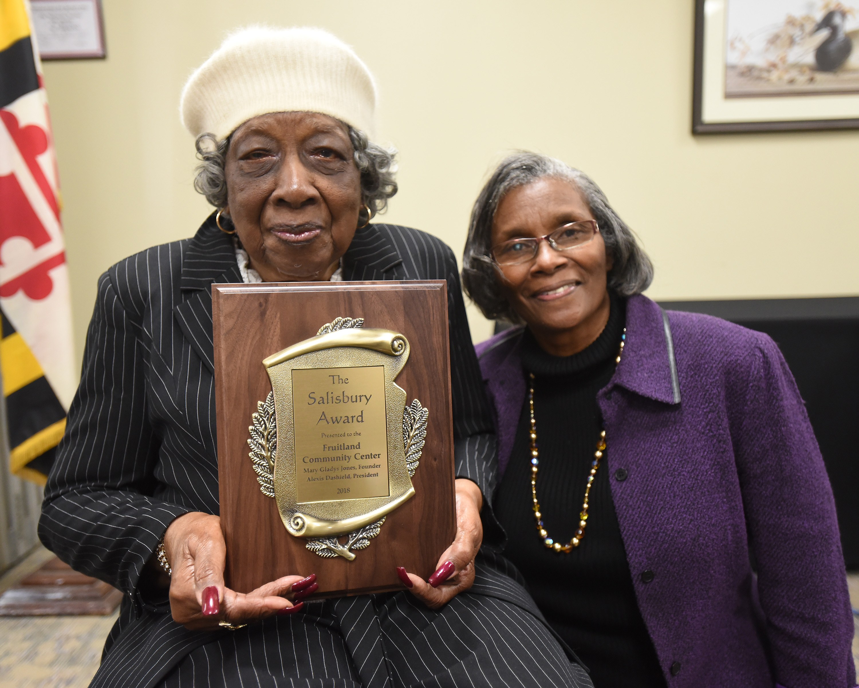 THE SALISBURY AWARD IS PRESENTED TO THE FRUITLAND COMMUNITY CENTER, MRS ...