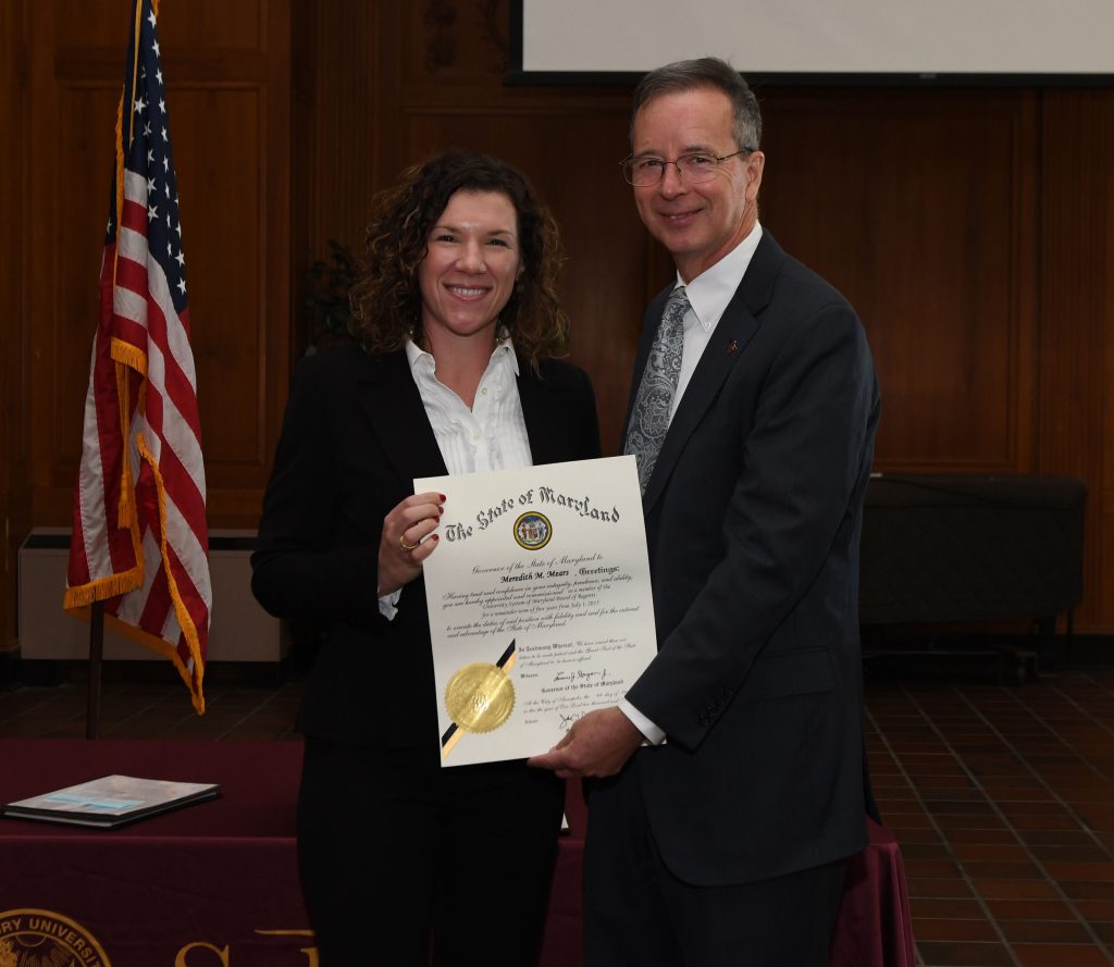 SU Alumna Meredith Mears Sworn in as University Maryland Board of ...