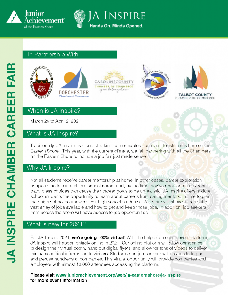 Junior Achievement Hosts 3rd Annual JA Inspire – With A Twist - SBJ