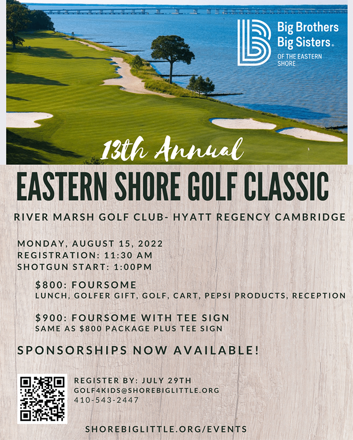 BBBSES’s 13thAnnual Eastern Shore Golf Classic August 15th - SBJ