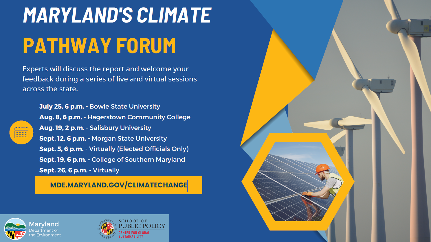 Department of the Environment Announces Listening Sessions on Maryland ...