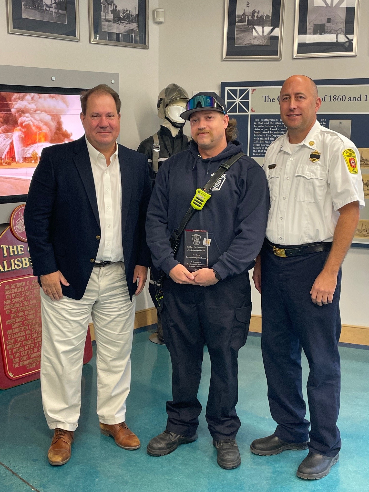 Sergeant Ben Koons Honored as Firefighter of the Year by Salisbury Fire ...