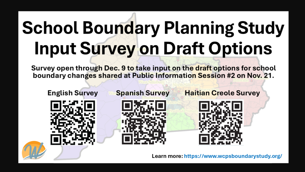 School Boundary Study Process at Halfway Mark for Wicomico Schools; Input Taken through Survey ...
