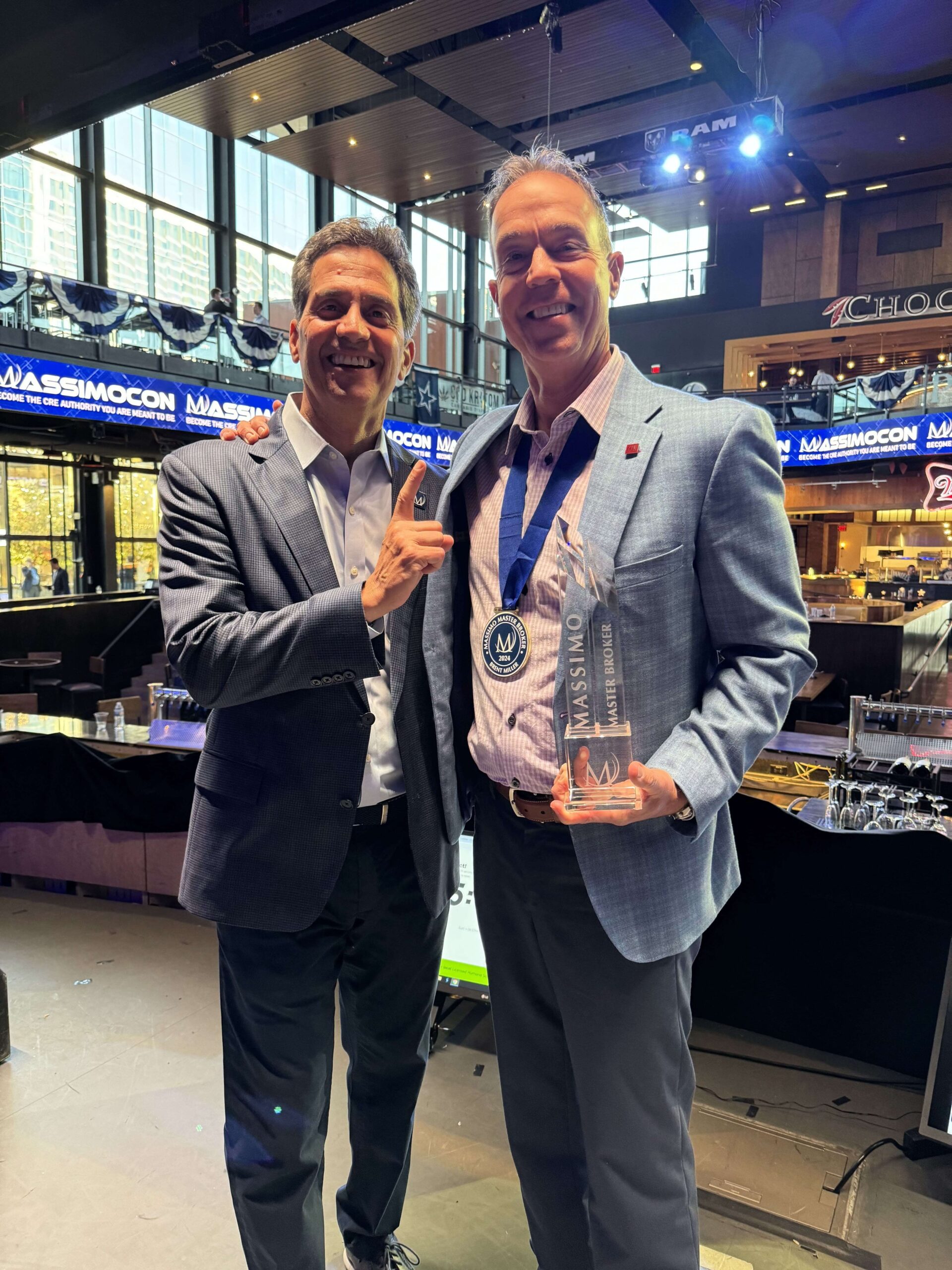 Brent Miller Receives Massimo Master Broker Award - SBJ