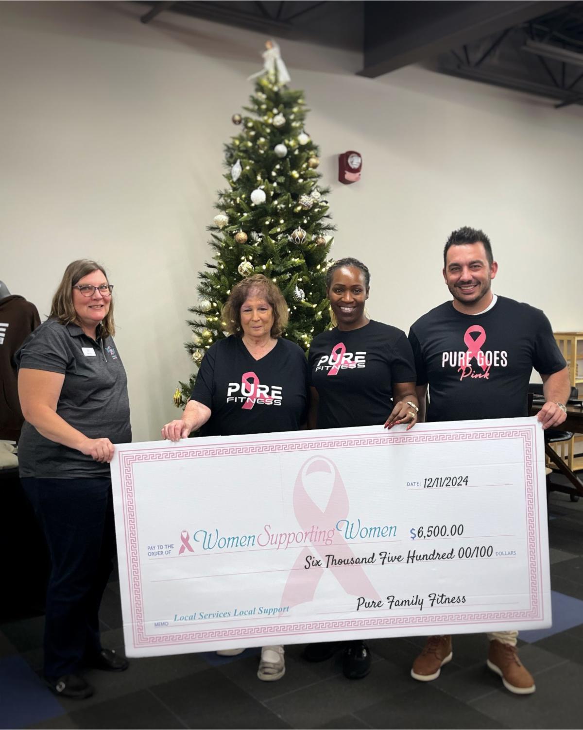 WSW Receives Donation from "Pure Goes Pink - Move for the Cure" Pure ...