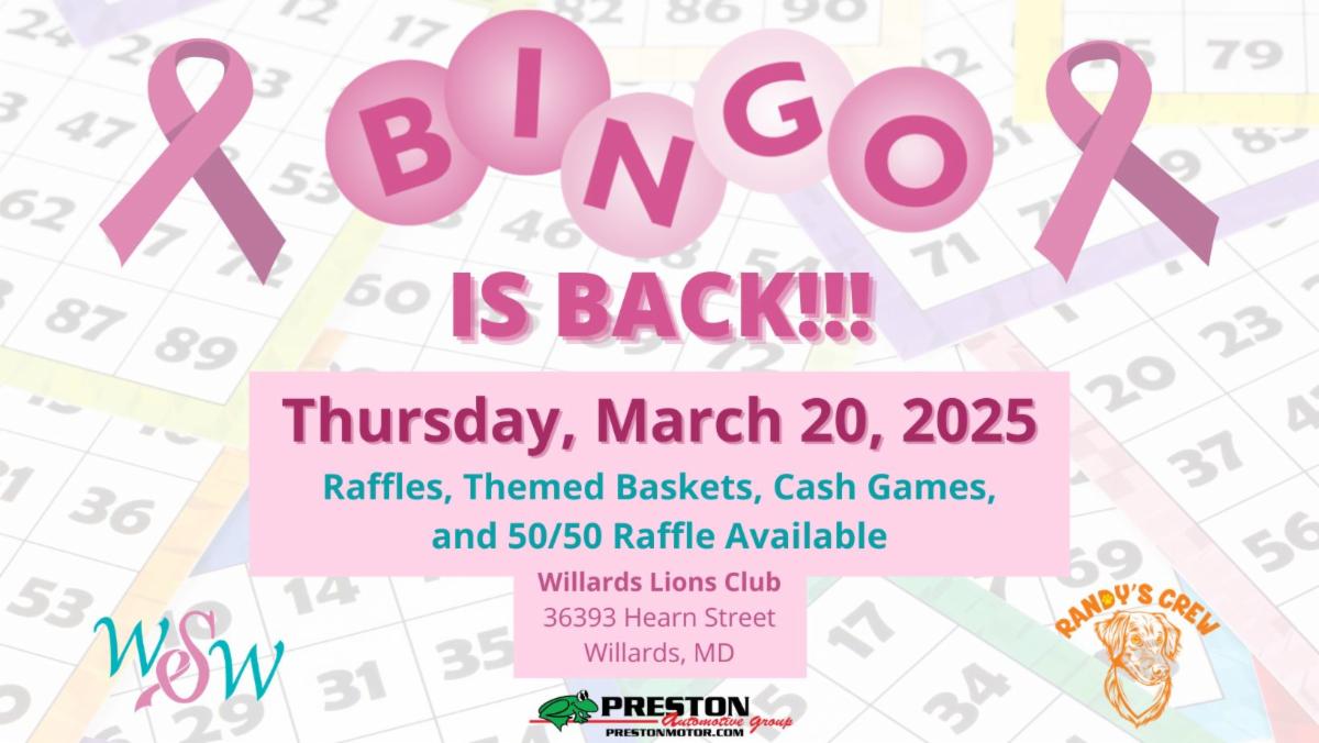 WSW to Hold 23rd Annual Pink Ribbon Bingo - SBJ