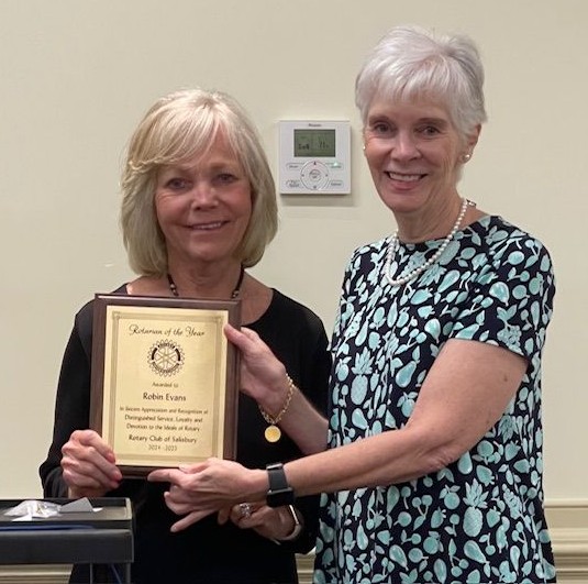 Robin Evans Selected as Rotary Club of Salisbury Rotarian of the Year - SBJ