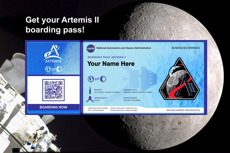 Launch Your Name Around Moon in 2026 on NASA’s Artemis II Mission - SBJ