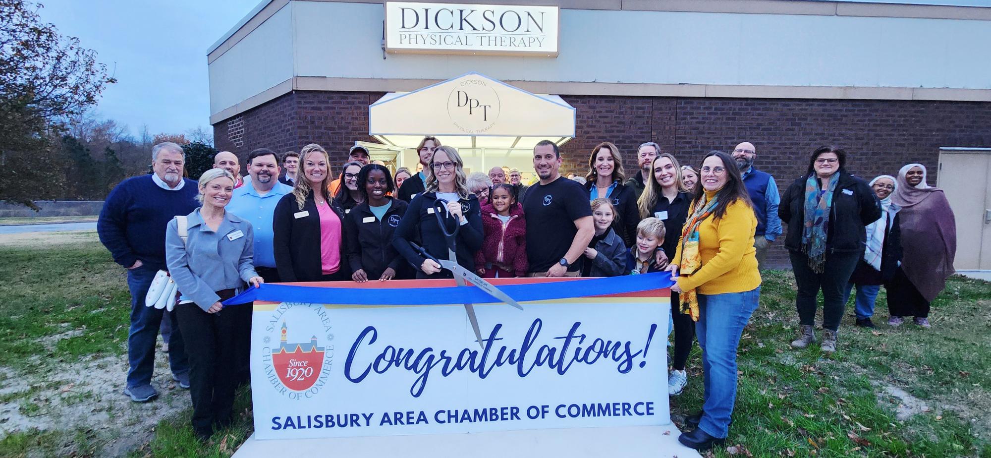Ribbon Cutting Marks Growth of Dickson Physical Therapy (DPT) in Salisbury - SBJ